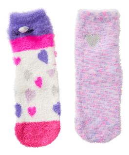 2-pack fluffy sokken